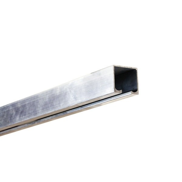 Skydedørsskinne KG100 - 2 Meter - Aluminium - Skydedørsskinner - Beslagsgrossisten.dk